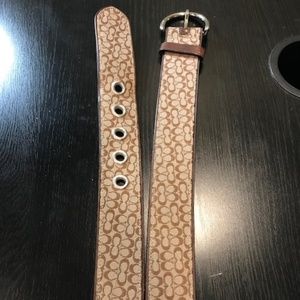 Coach | Accessories | Vintage Coach Monogram Signature Belt Unisex ...
